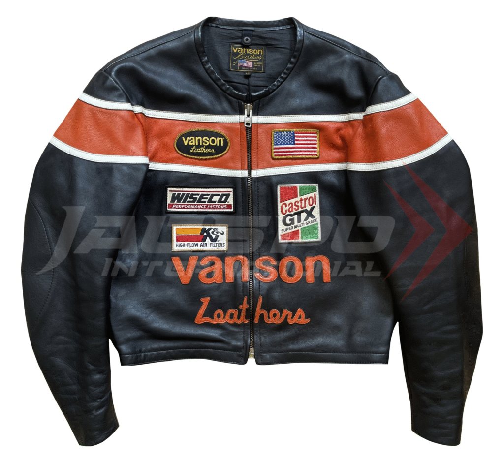 Vanson Leathers Premium Motorcycle Racing Jacket - Jacspo